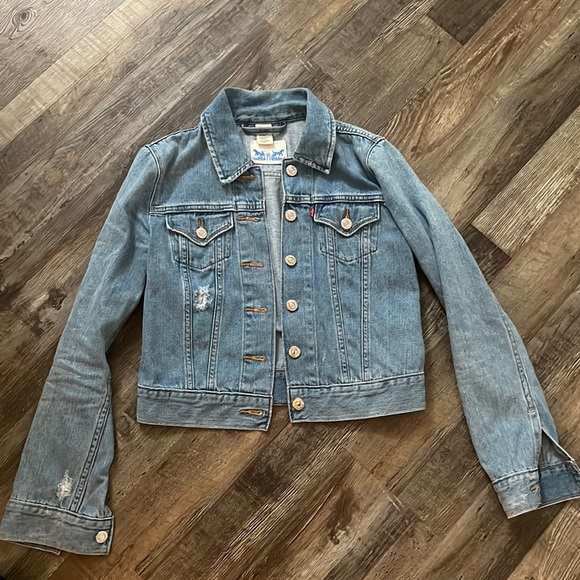 Levi's | Jackets & Coats | Levis Distressed Jean Jacket | Poshmark